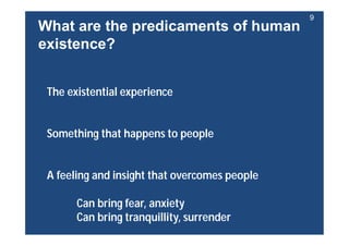 Existential psychotherapy (Introduction in English and Chinese) | PPT