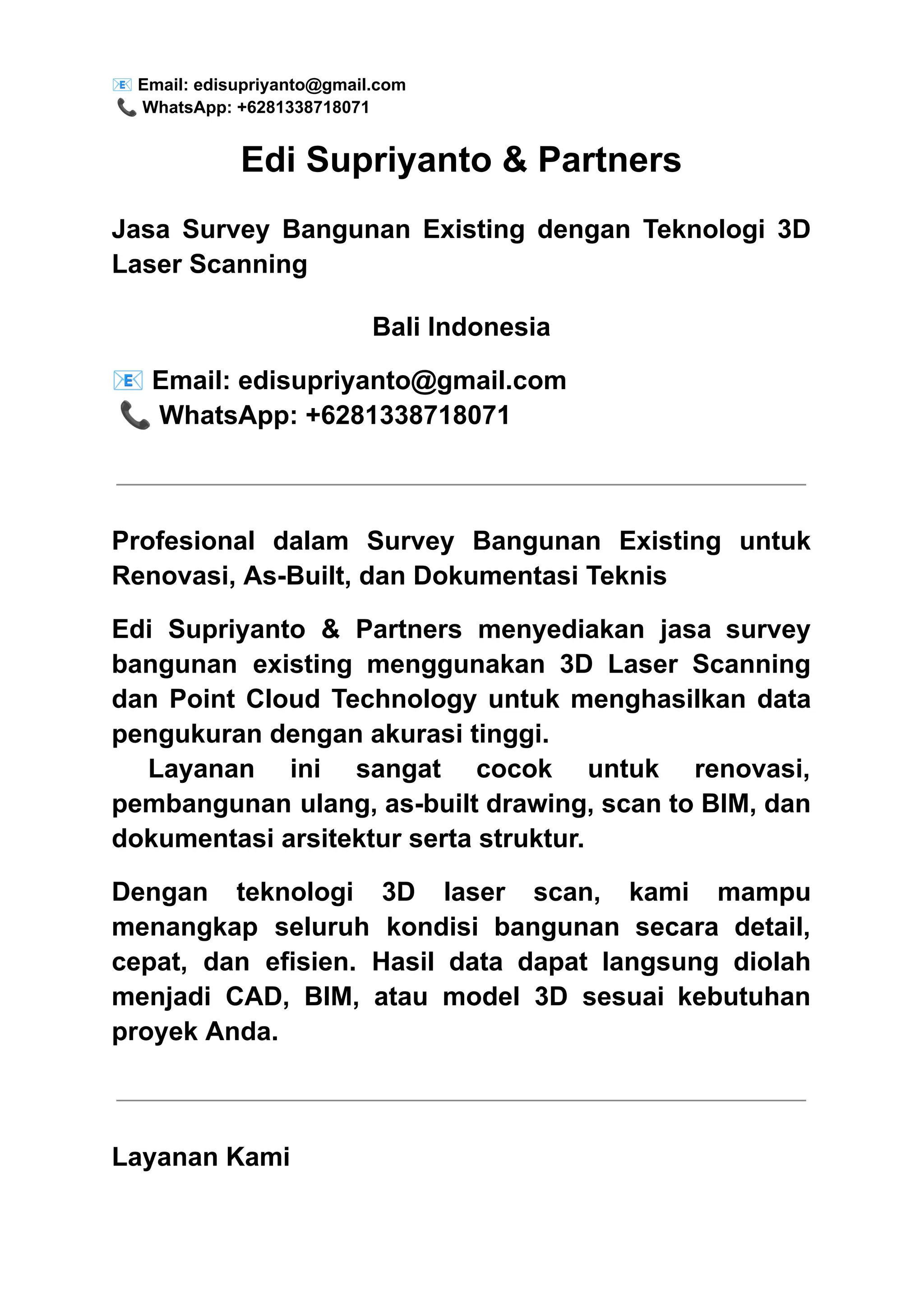 Existing Building Survey - Edi Supriyanto & Partners.pdf
