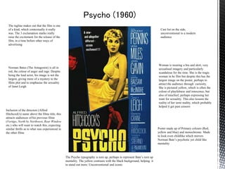 Existing Horror Film Posters | PPT