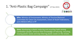 Existing iniatives targeting plastic issue | PPT