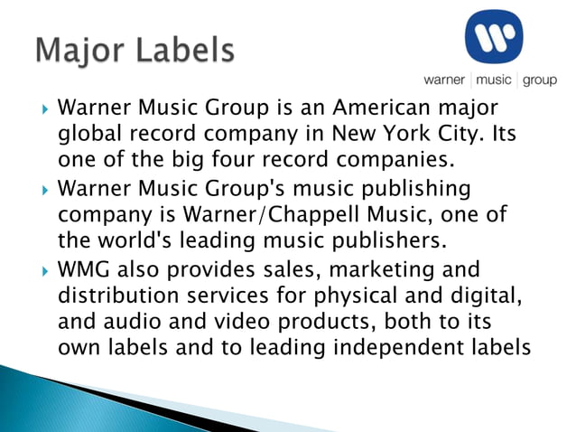 Existing music labels | PPT
