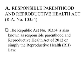 EXISTING NATIONAL LAWS RELATED TO HEALTH TREDS,.pptx