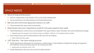 Existing Police Building Renovation | PPTX