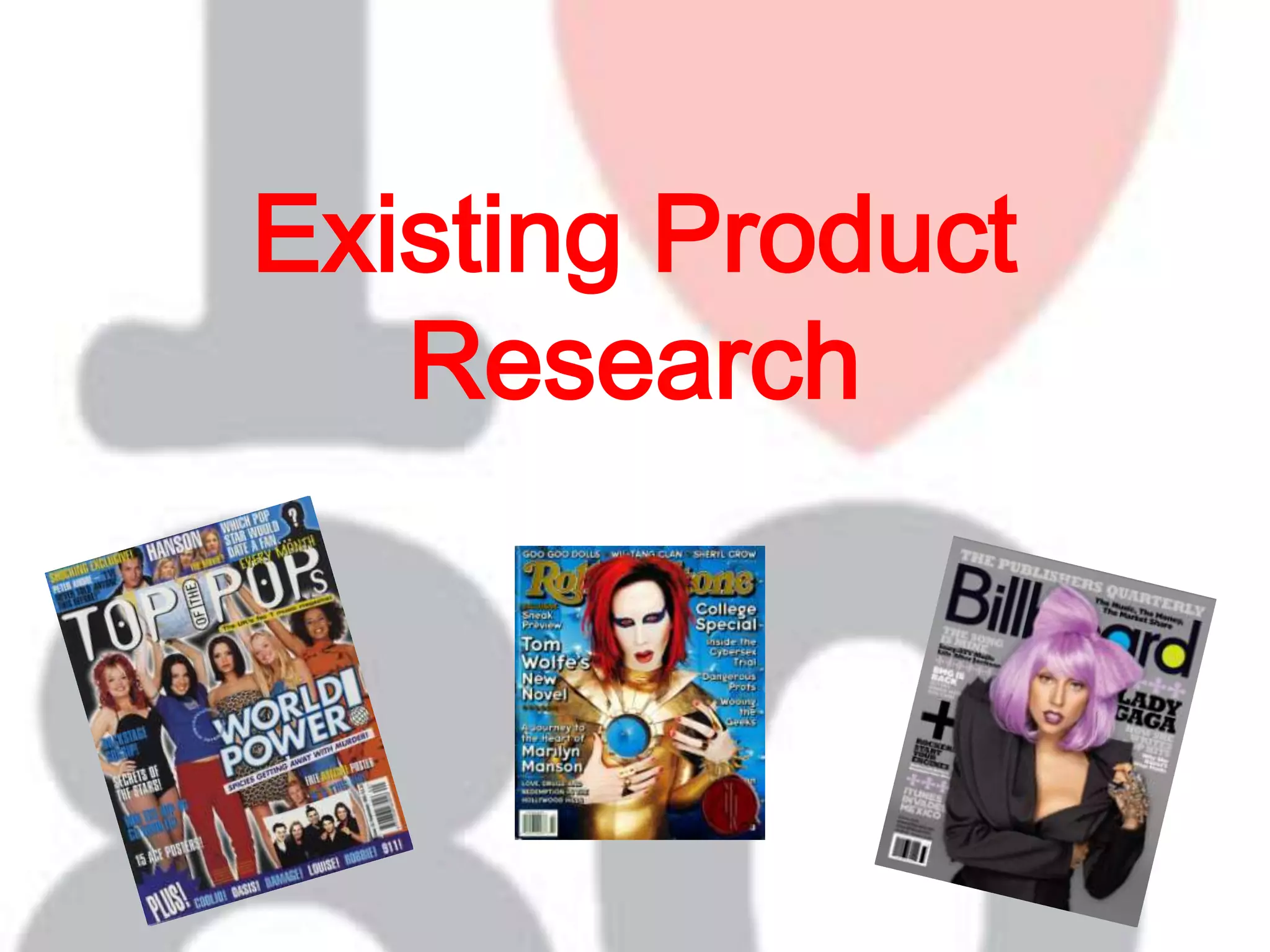 Existing Product Research | PPT
