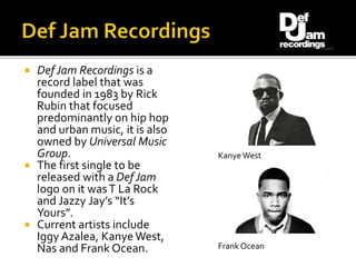 Existing Record Label Company Research | PPT