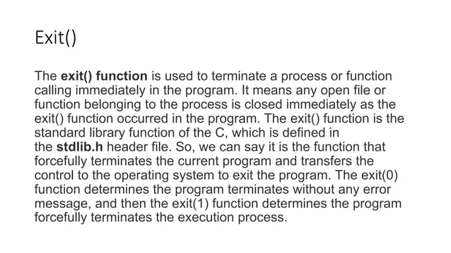 Exit().pptx | Free Download