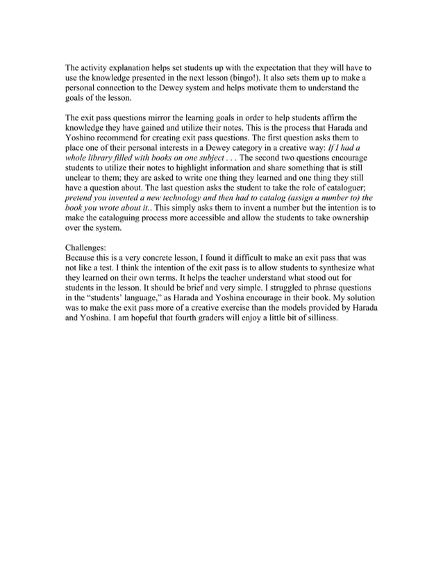 Exit pass-assessment | PDF