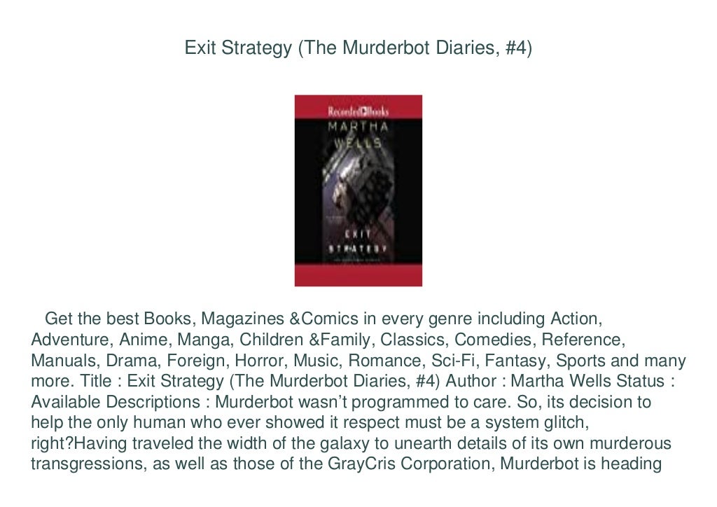 Exit Strategy (The Murderbot Diaries, #4) PDF BOOKS