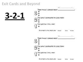 Exit cards and beyond | PDF
