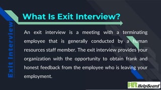 Exit interview | PPTX