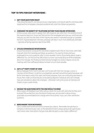 Exit interviews | PDF