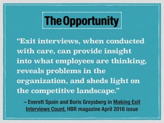 Exit Interviews: 6 Goals | PDF