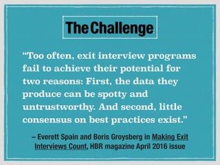 Exit Interviews: 6 Goals | PDF