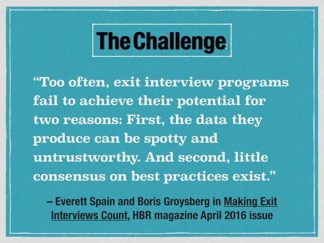 Exit Interviews: 6 Goals | PPT