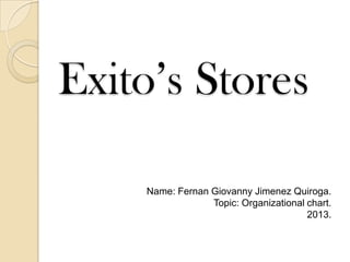 Exito’s stores | PPTX