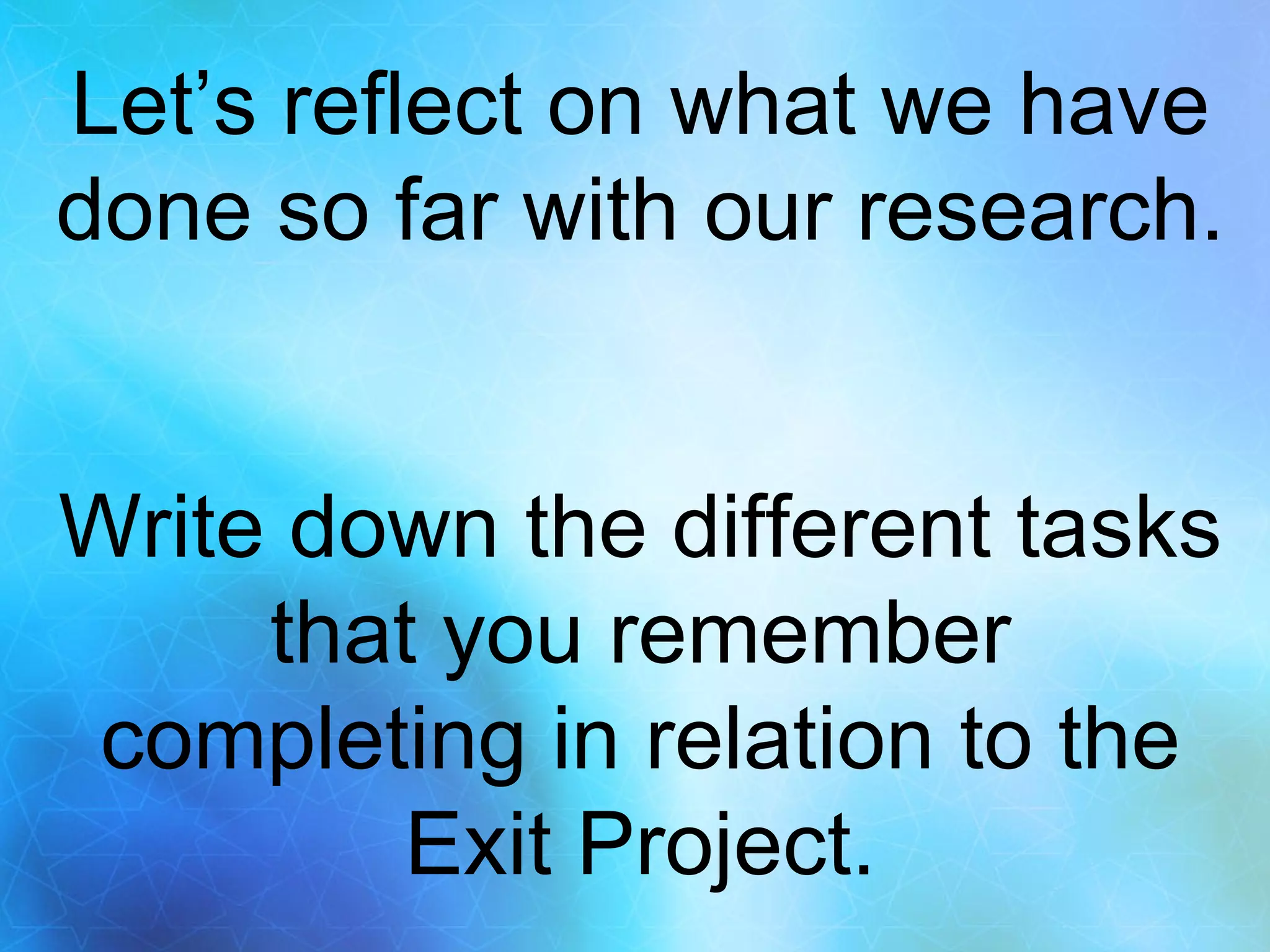 Exit Project Timeline | PPT