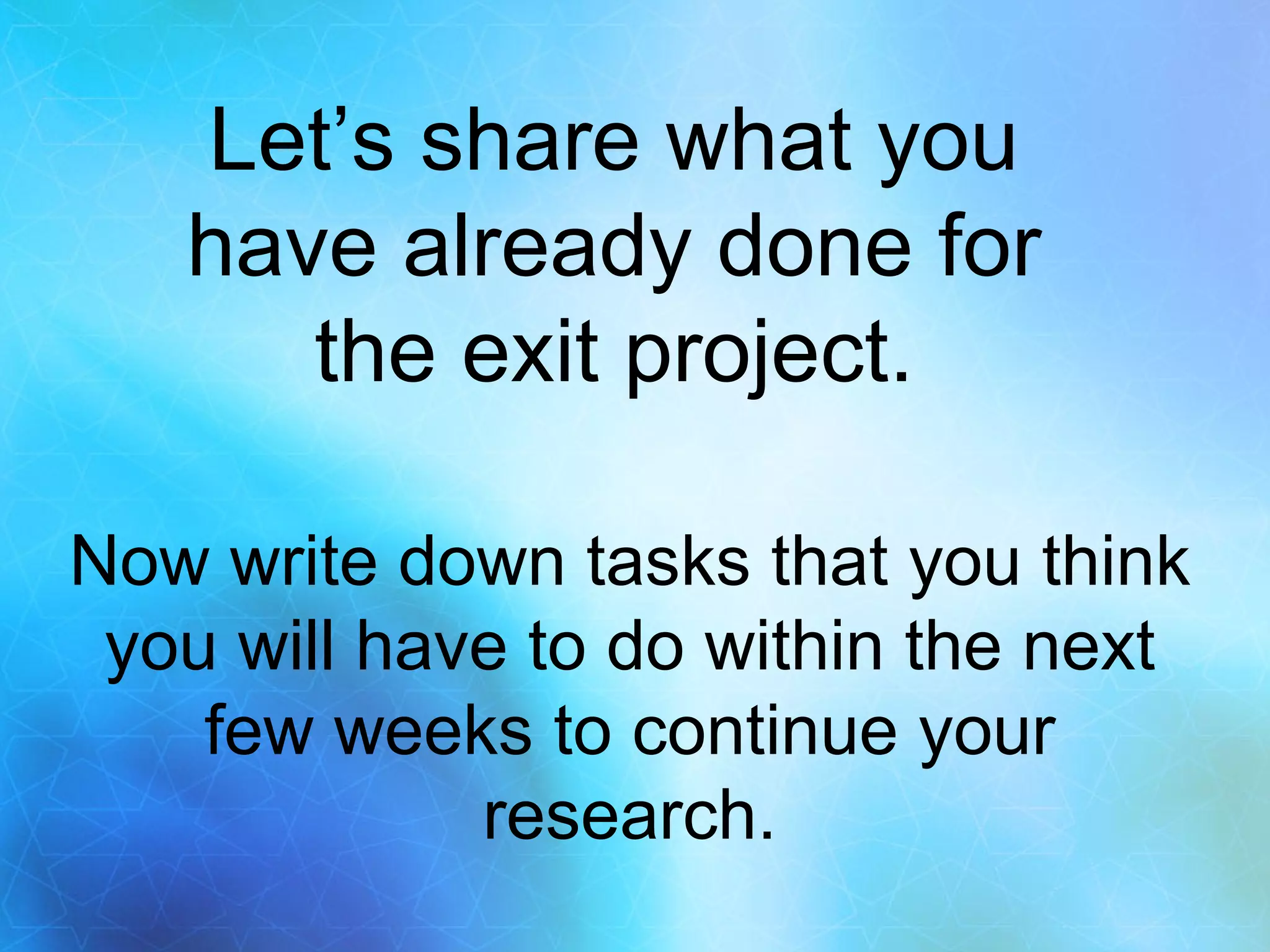 Exit Project Timeline | PPT