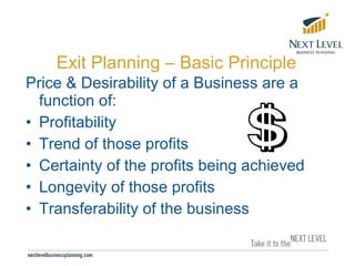 Exit Readiness Presentation For Accountants | PPT