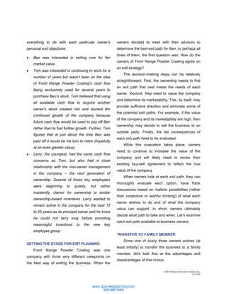 Exit Routes | PDF | Business Administration | Business