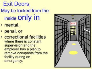 Exit routes very important | PPT