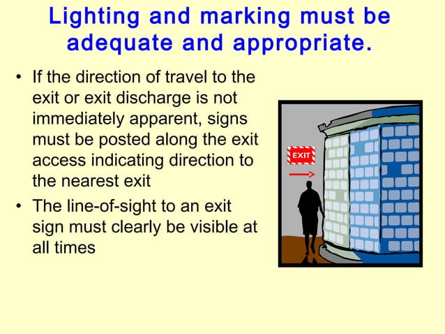Exit routes very important | PPT