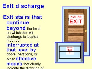 Exit routes very important | PPT