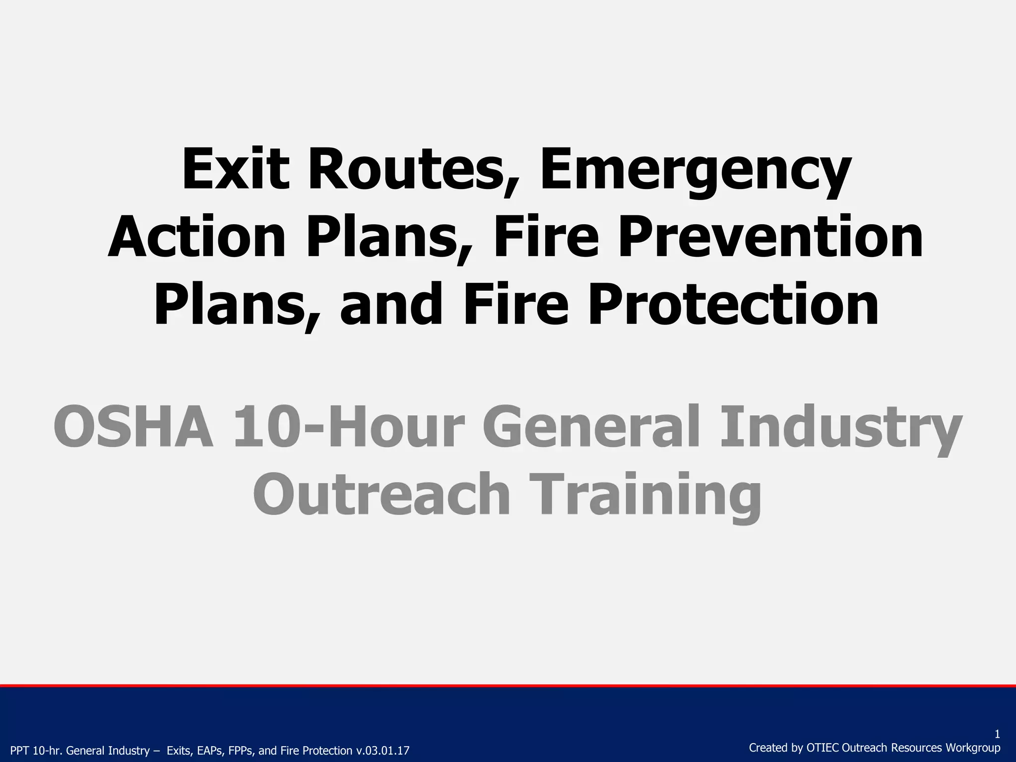 Exits eap fpp_fire_protection | PPTX