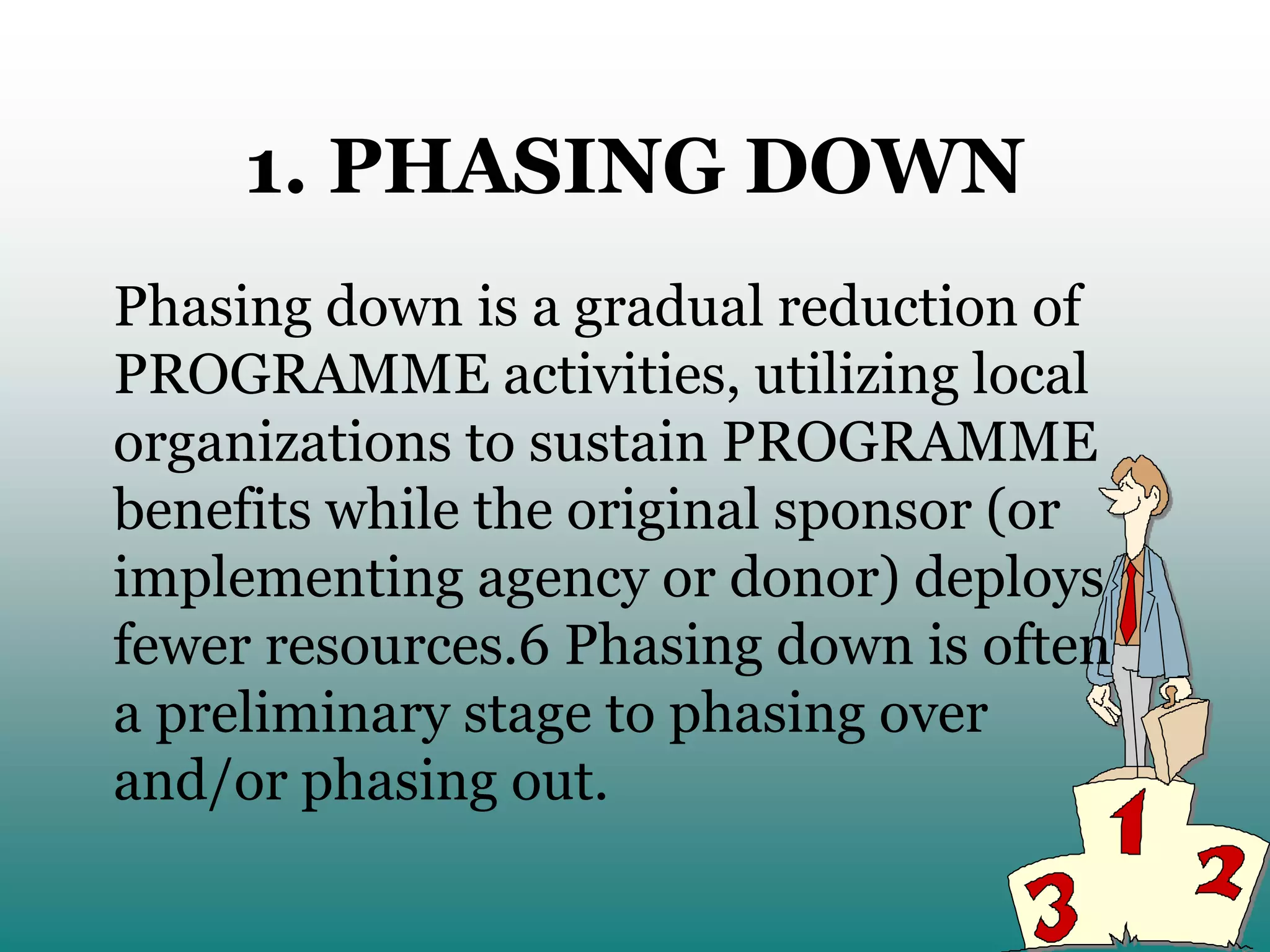 Exit strategy in development programme | PPTX