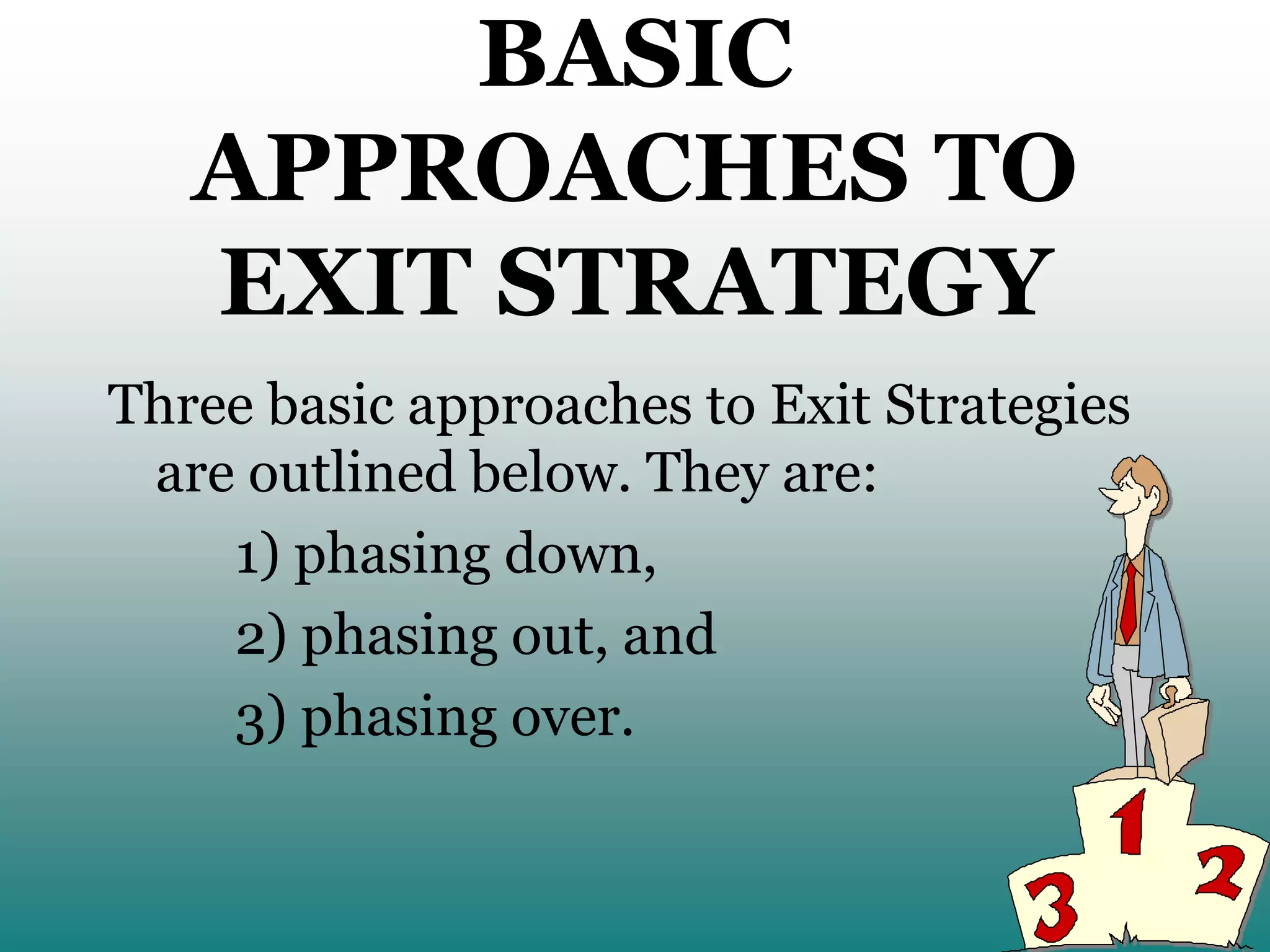 Exit strategy in development programme | PPTX