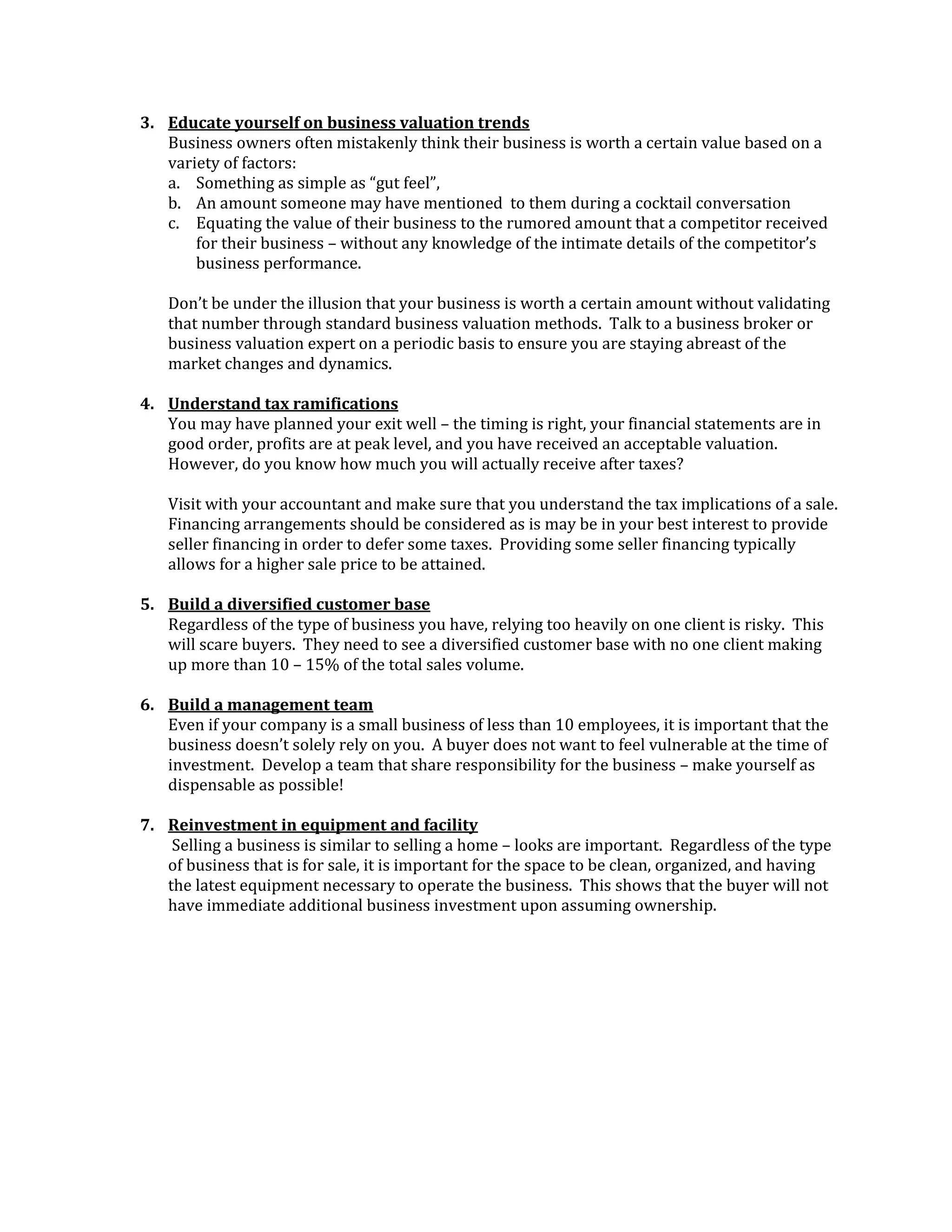 Exit strategy summary | PDF