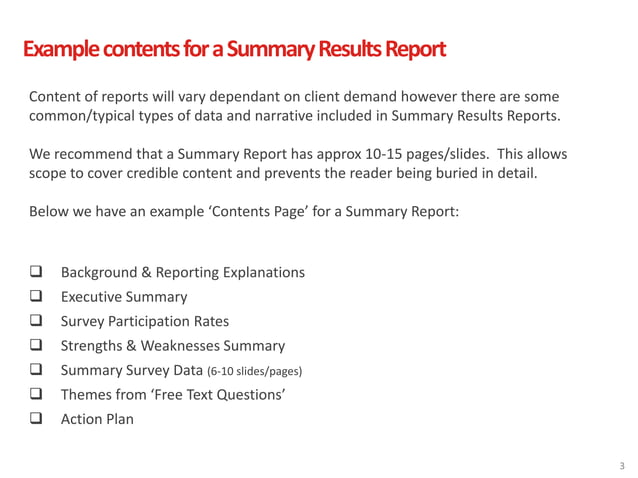 Exit Survey Reporting Examples | PDF | Business | Business and Finance