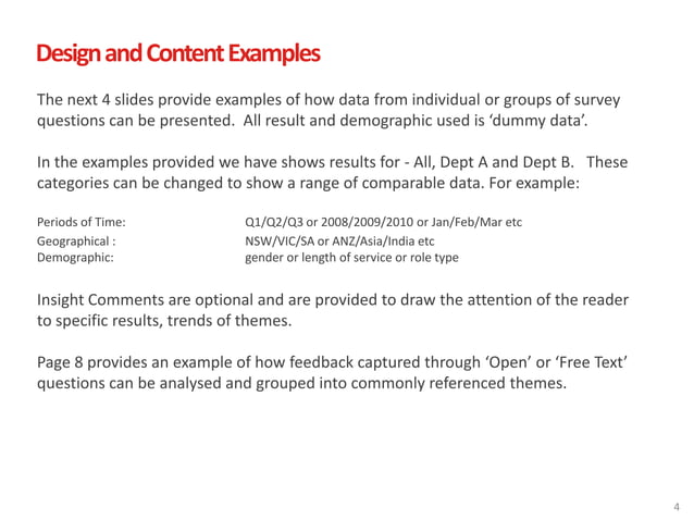 Exit Survey Reporting Examples | PDF | Business | Business and Finance