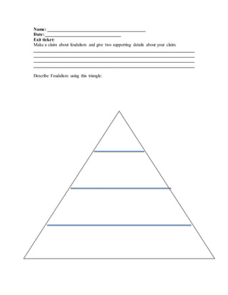 Exit ticket grade 6 | DOCX