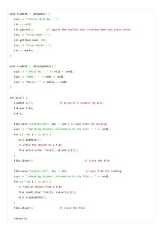 Exmaples of file handling | PDF