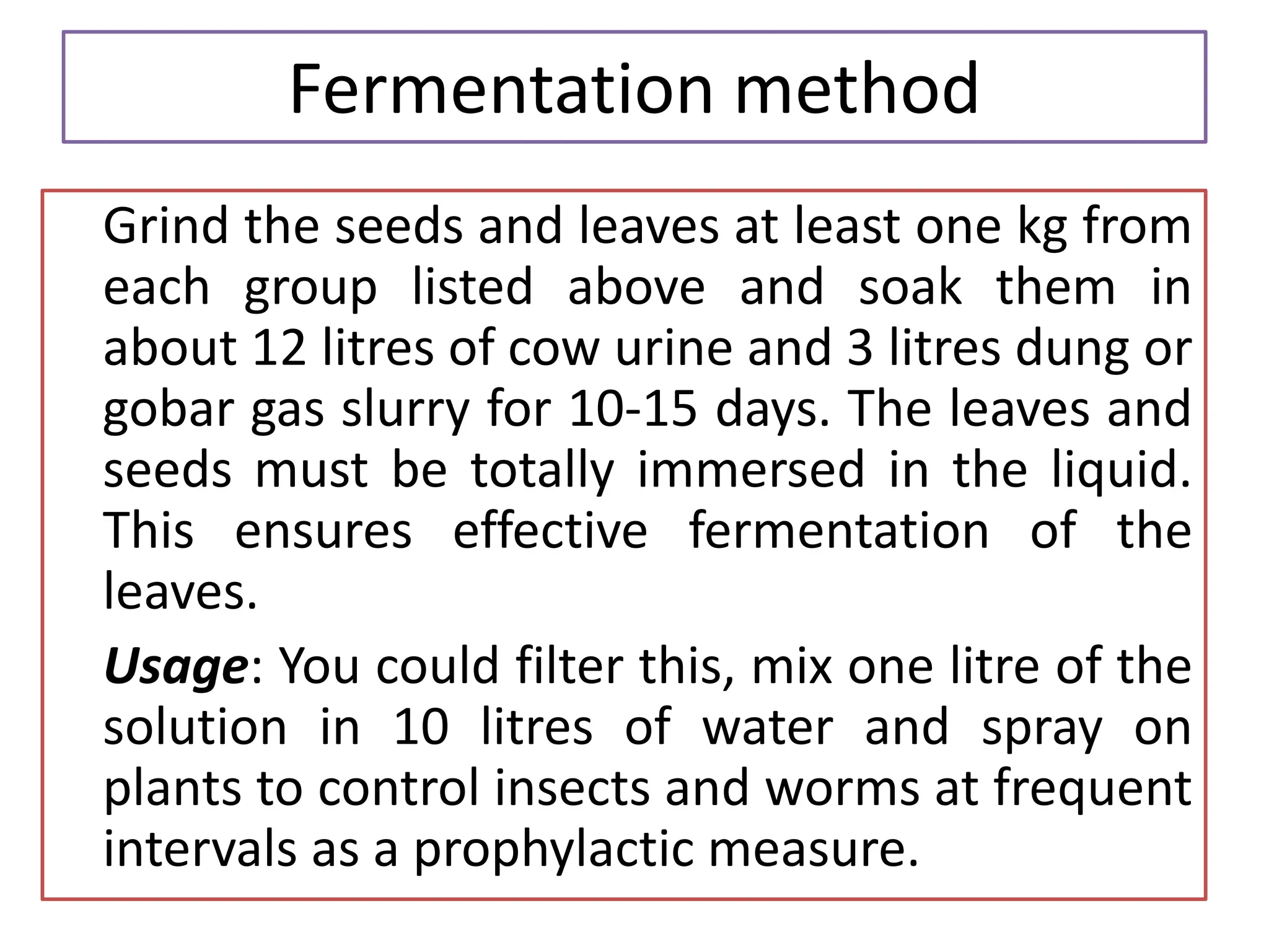 Preparation of different organic solutions | PPTX