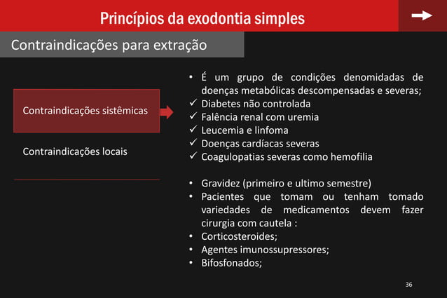 Exodontia simples | PDF