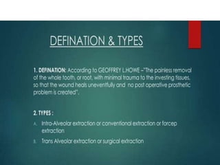EXODONTIA - PRINCIPLES AND TECHNIQUES. | PPTX