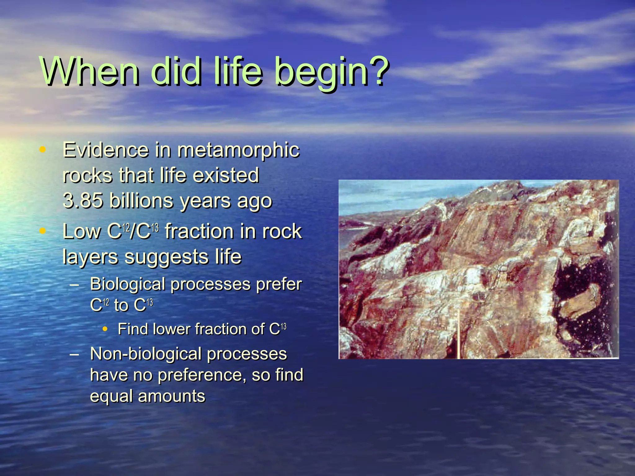 Origins of Life on Earth | PPT