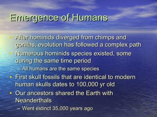 First Human Life On Earth