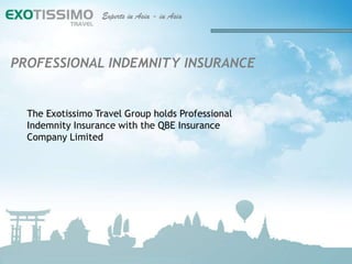 Introduction of Exotissimo Travel (Thailand) Ltd. | PPTX
