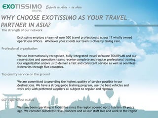 Introduction of Exotissimo Travel (Thailand) Ltd. | PPTX