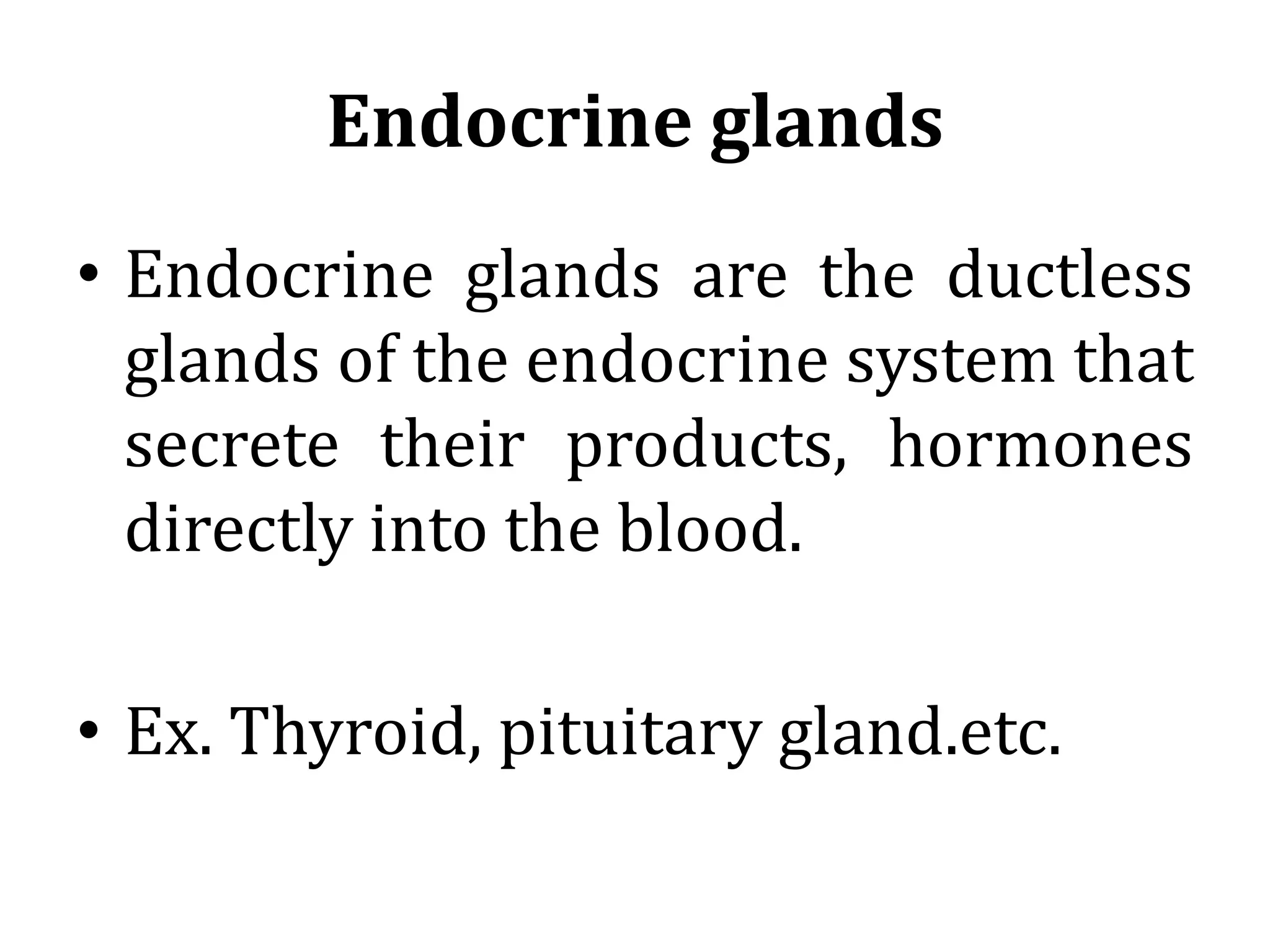 Exocrine gland and endocrine gland | PPTX
