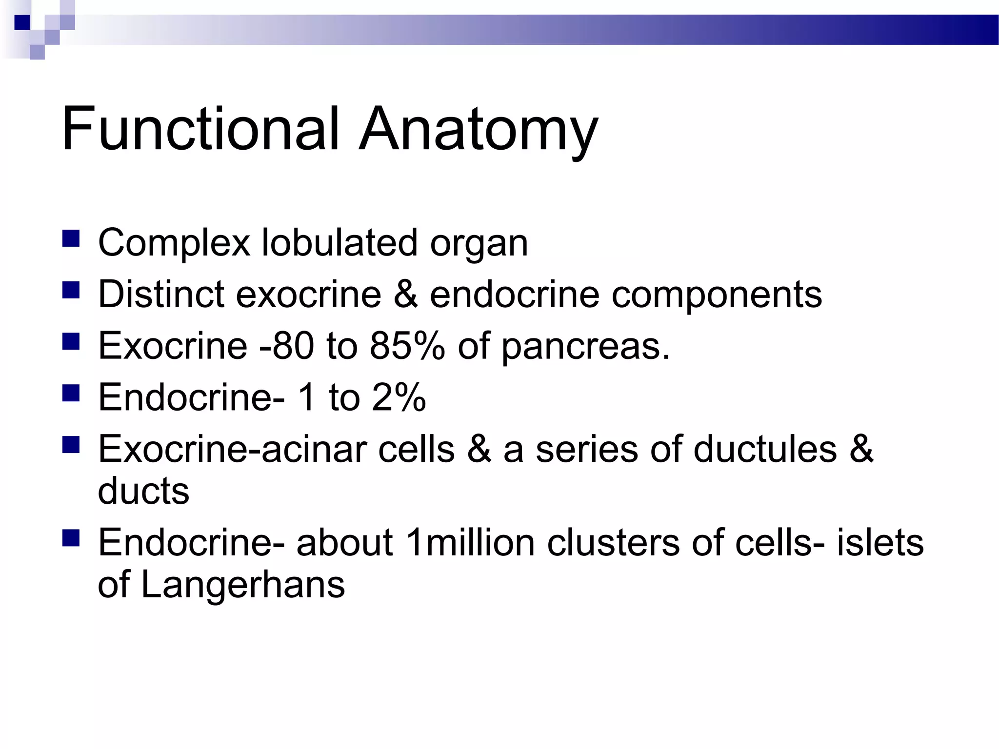 Exocrine pancreas | PPT