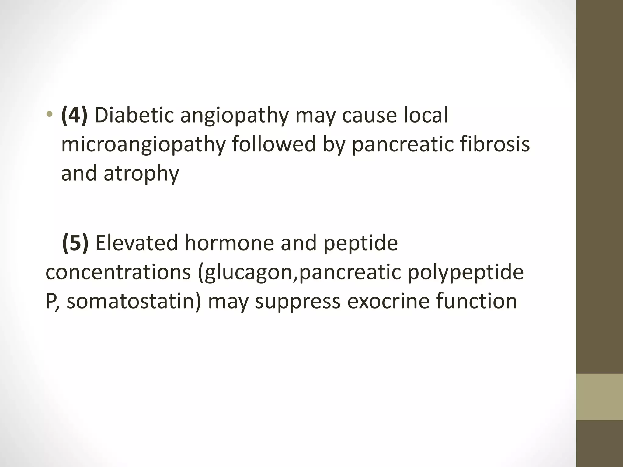 Exocrine pancreatic insufficiency - Dr Shaz Pamangadan | PPTX