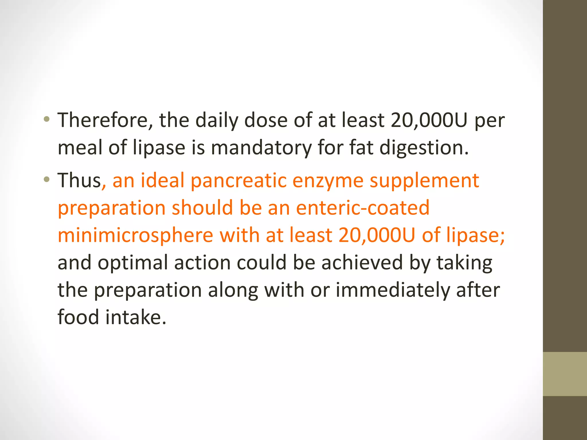 Exocrine pancreatic insufficiency - Dr Shaz Pamangadan | PPTX