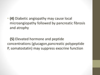 Exocrine pancreatic insufficiency - Dr Shaz Pamangadan | PPTX