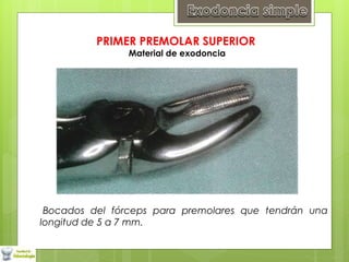 Exodoncia simple | PPTX