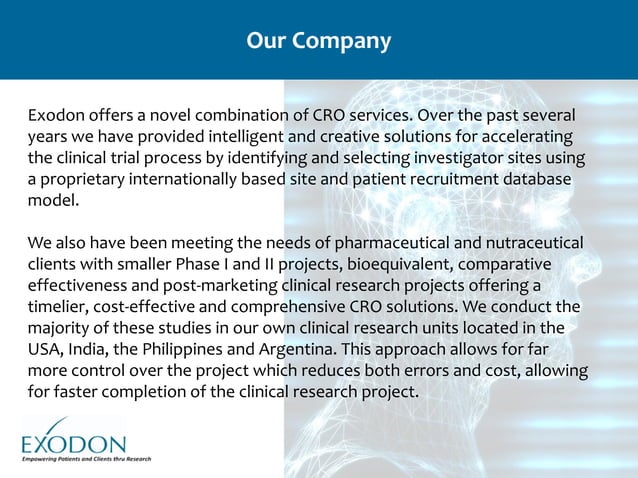 Exodon - Company Profile and Service Overview | PPT