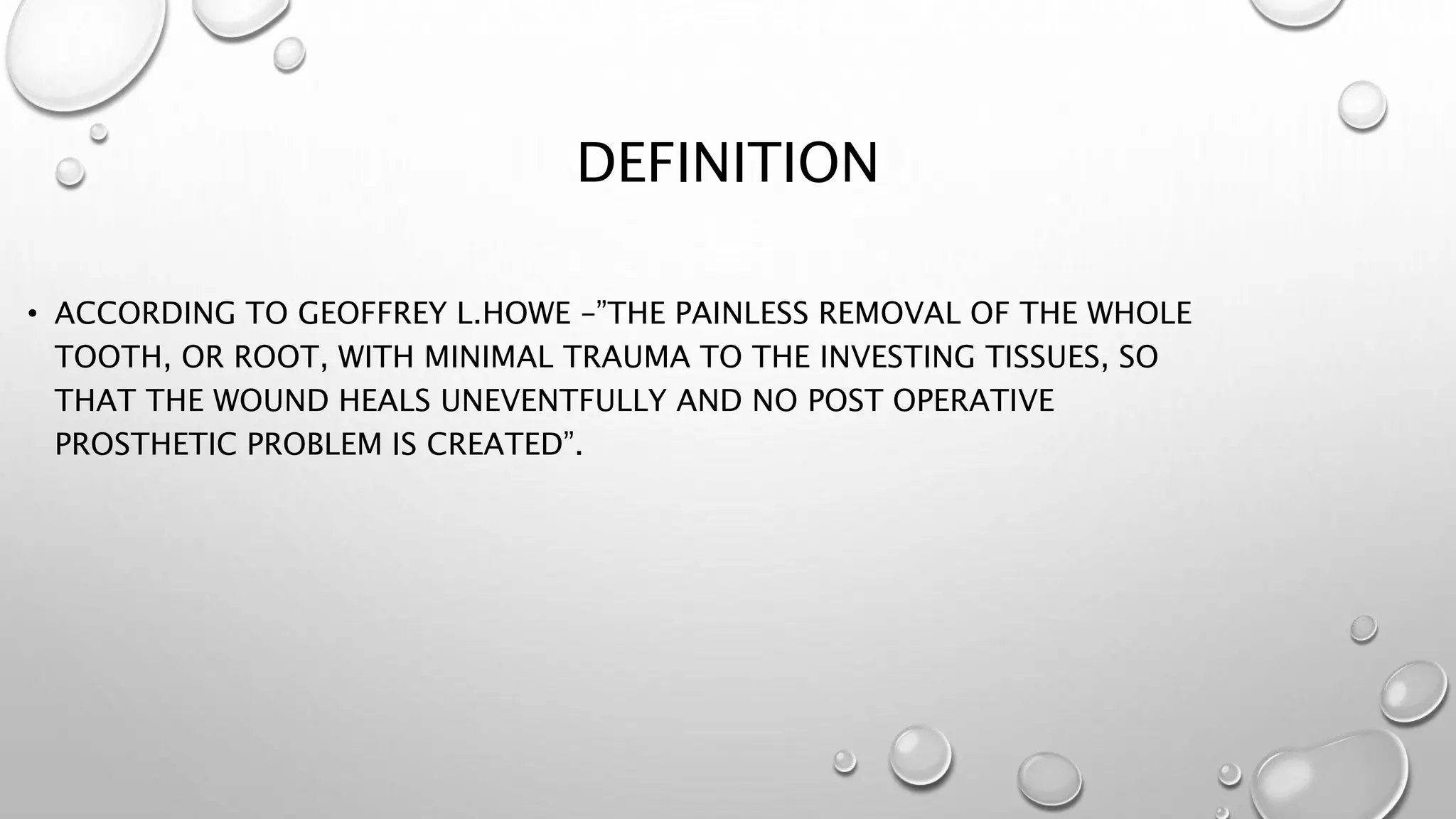 Detailed power point presentation on the topic Exodontia of oral and ...