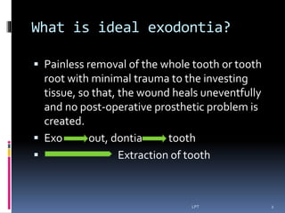 Exodontia | PPTX